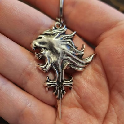 Final Fantasy VIII Large Squall Leonhart Griever Necklace Sterling ...