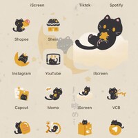 50 Icon Cute Small Girl Ios Icons Pack, iPhone Theme, App Cover, Icons ...