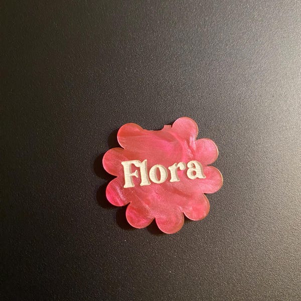 Daisy Pet ID Tag, Flower Dog Tag, Custom Pet Tag - Etsy