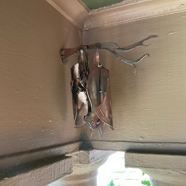 Gorgeous Steel Fish Table Art Saratoga Fish Made From Silverware Custom ...