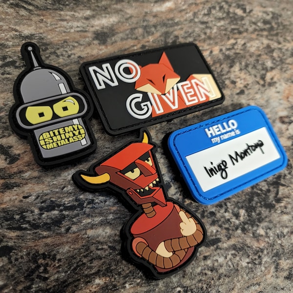 Futurama Lucky Seven Leaf Clover PVC Morale Patch - Etsy