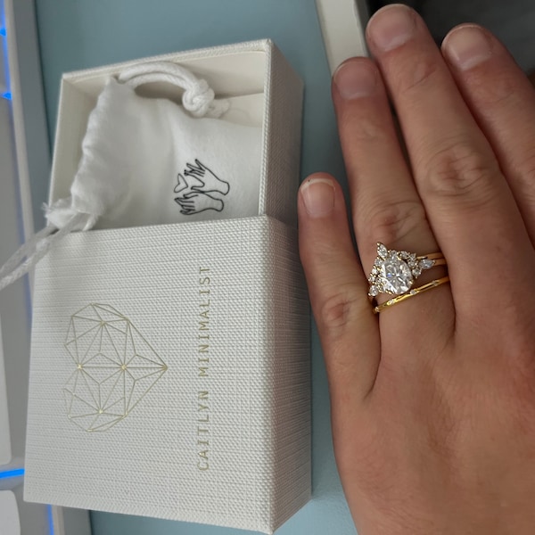 Sprinkle Diamond Ring by Caitlyn Minimalist • Space Diamond Eternity ...