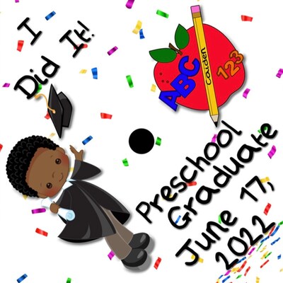 Kindergarten Graduation Cap Topper & Certificate Preschool Graduation ...