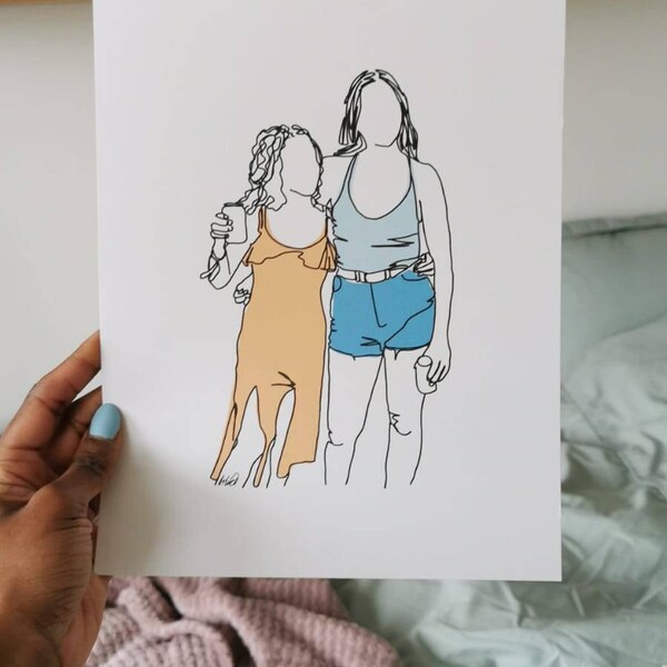 Custom Drawing Print // Personalised Art - Etsy UK