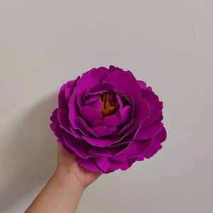 Extra Large Rose Template Paper Flower PDF SVG DXF Png | Etsy