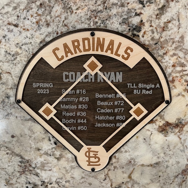 Baseball Coach Gift, Baseball Plaque - Etsy