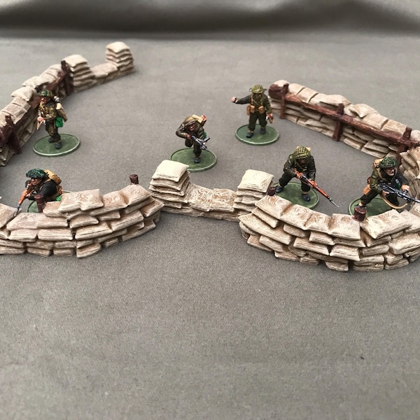 Sandbag Barricades WW2 - Scatter Terrain/bolt Action/flames of War 15mm ...