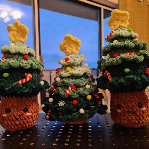 Christmas Tree Crochet Pattern, Pine Tree Crochet | No-sew Pattern ...