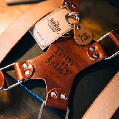 Karig Leather Dual Camera Harness in Full Grain Water - Etsy