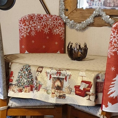 Nativity Scene Tablecloth, Winter Holidays Dining Table Decoration ...