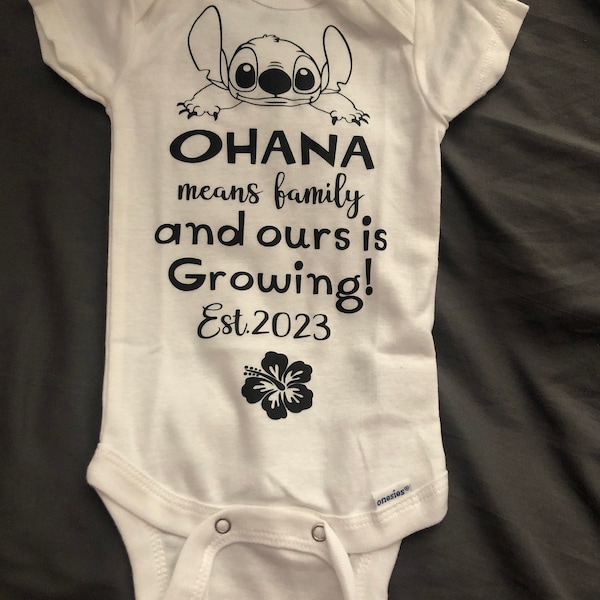 Disney Pregnancy Announcement / Lilo & Stitch / Baby Coming Soon ...