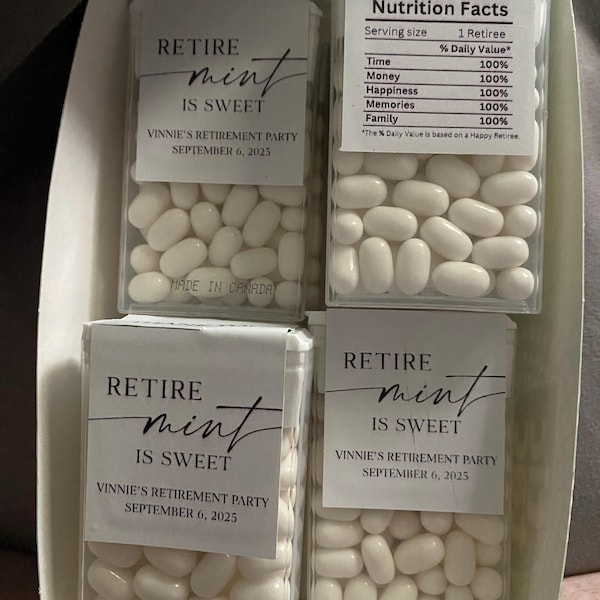Personalized 24 Mint Label Sticker Bulk Custom Tag Label Party Favor ...
