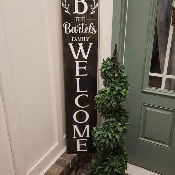 Personalized Porch Sign | 4 FT | 5 FT | Leaning Sign | Porch Decor ...
