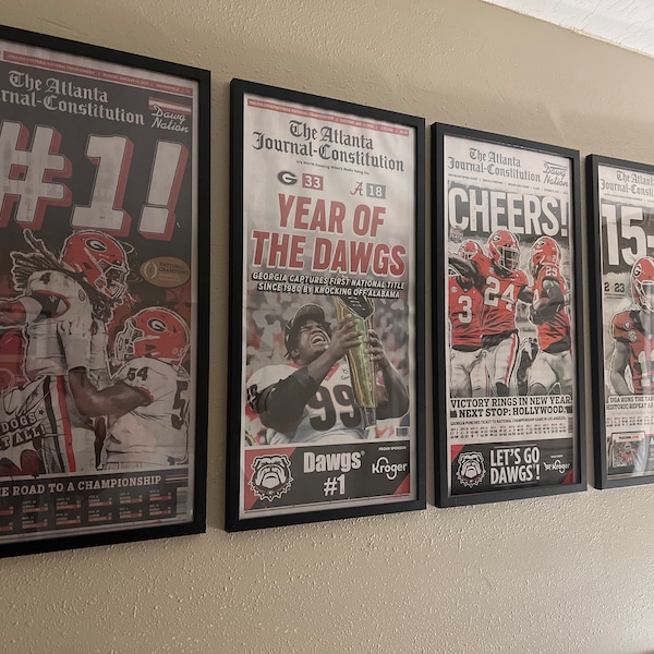 Georgia Bulldogs National Champions 2021-2022 AJC Limited Edition 16 ...