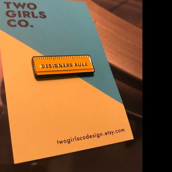 Designers Rule Enamel Pin - Etsy