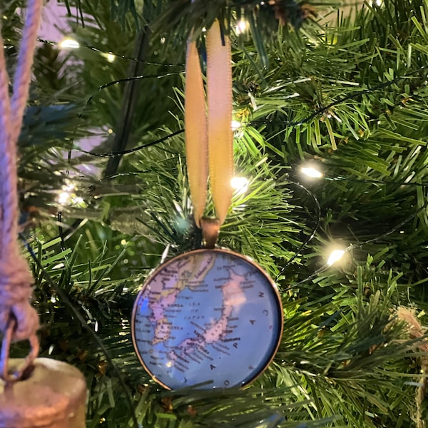 12 Custom Map Ornament 40mm for Jen - Etsy