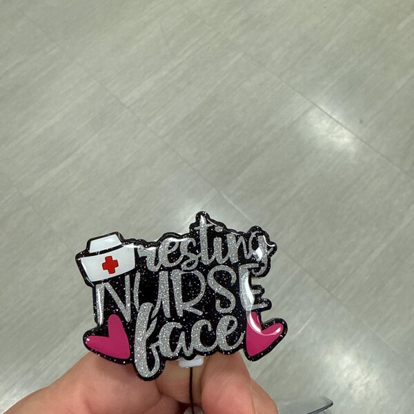 Pink Awareness Ribbon Badge Reel, Retractable Swivel Alligator Clip ...