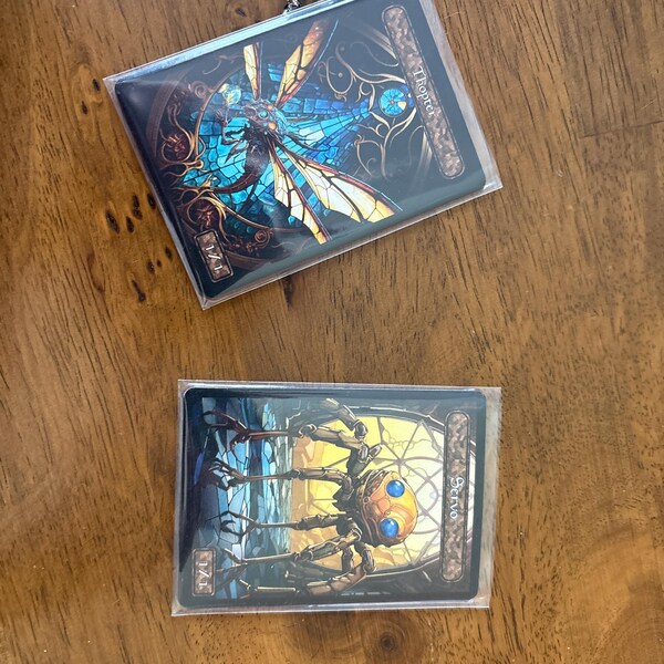 Basic Land Token MTG Token Stained Glass Art Token 5 Pack for Magic and ...