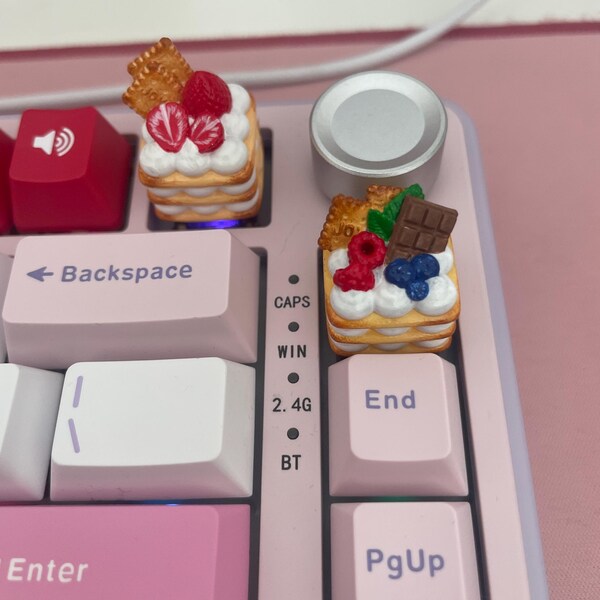 Jelly Cream Cookie Artisan Keycap | Cute Miniature Dessert Food Key for ...