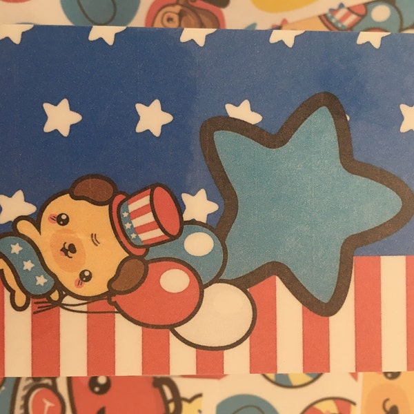 4th of July Clipart, 4th of July Clip Art, Kawaii Clip Art, Patriotic ...