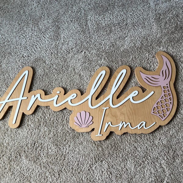 Custom Wood Name Sign Cutout, Baby Name Sign, Above the Crib Sign ...