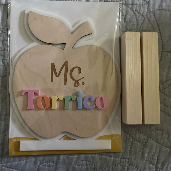 Personalized Teacher Name Sign, Teacher Desk Name Sign, Desk Name Plate ...