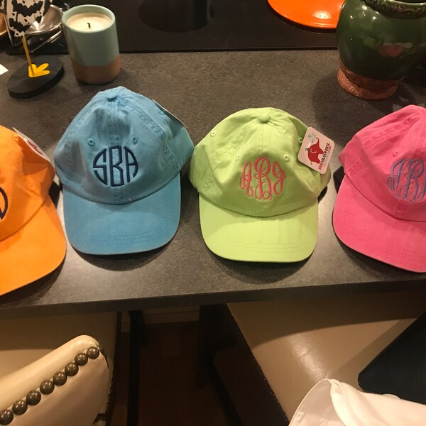 Monogram Toddler Hat, Personalized Baseball Cap for Children, Birthday ...