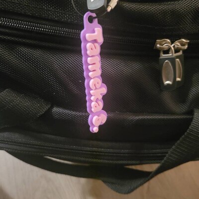 Custom Designs Personalized 3D Name Tags for Bags, Backpacks, Sports ...