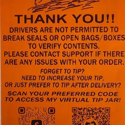 300 Customized Personalized Delivery Driver Sticker Label Seal Tamper ...