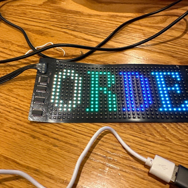 Paper-thin LED Matrix: DIY Tech Component for Wearables - Etsy