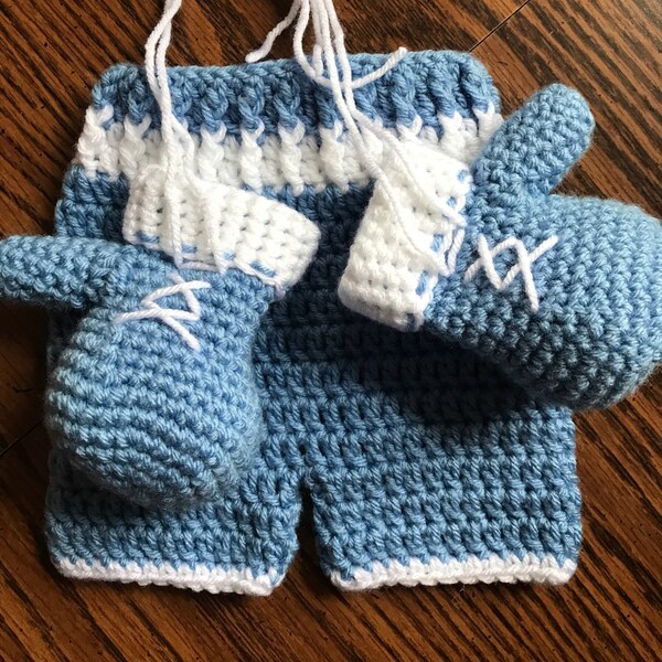 Baby Boxing Outfit - Newborn Crochet Outfit - Newborn Boxing Set ...