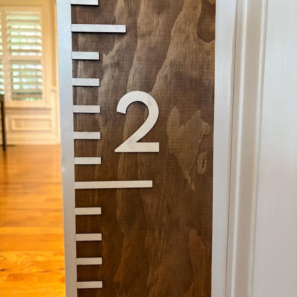 Personalized Family & Kids Growth Chart | Large Ruler 3d| Nursery Decor ...
