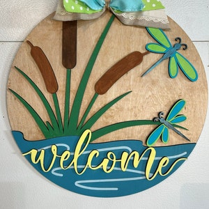 Chickadee Welcome SVG, Winter Welcome Sign SVG, Christmas Door Hanger ...