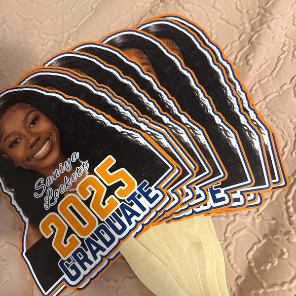 Personalized Graduation Photo Fan 2026 | Custom Senior Photo Hand Fan ...