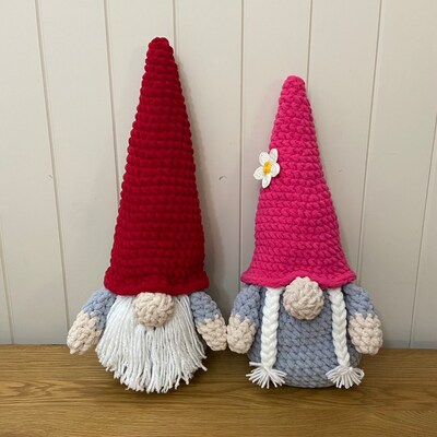 PATTERN: Plush Gnome Pattern Amigurumi Chunky Gnome Pattern Crocheted ...