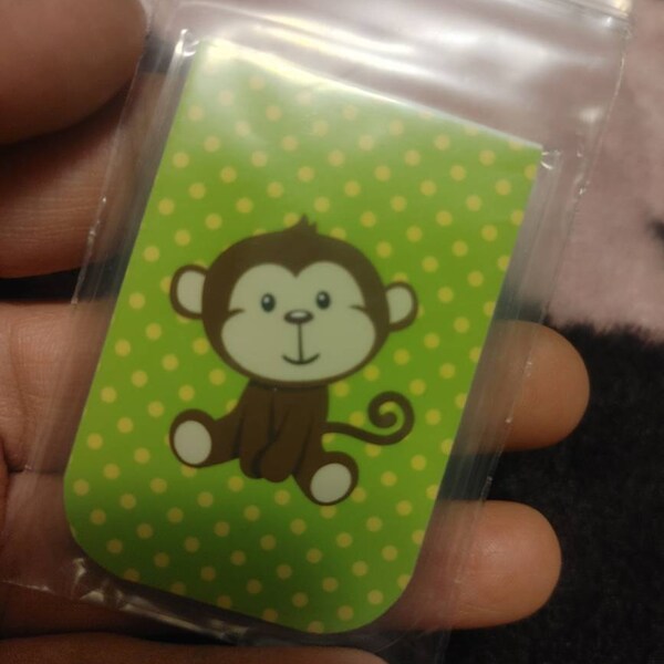 Rainbow Pooping Unicorn Bookmark Laminated Magnetic Polka Dot Gold ...