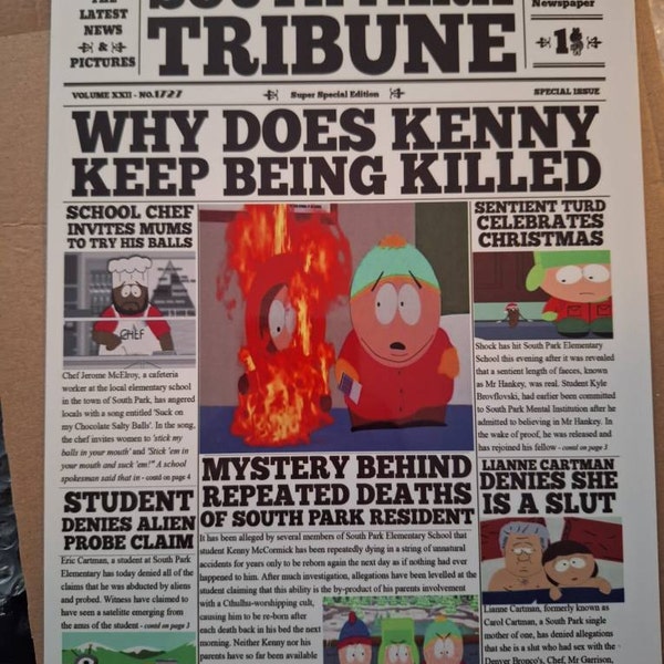 FIVE NIGHTS at FREDDY'S Newspaper Aluminium Poster - Etsy
