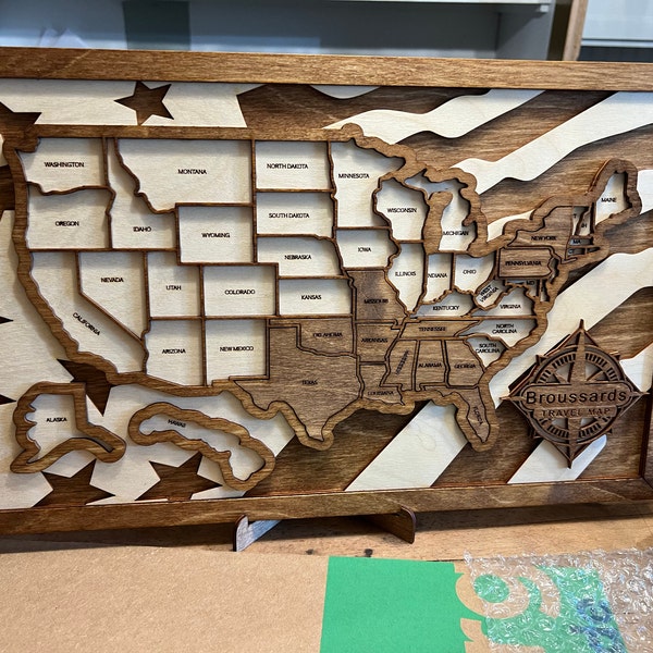 NFL Football Stadium Travel Map Bucket List United States Travel Map ...