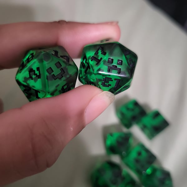 Pixel Dice Set (11pcs) | D&D Dice | DND - Etsy