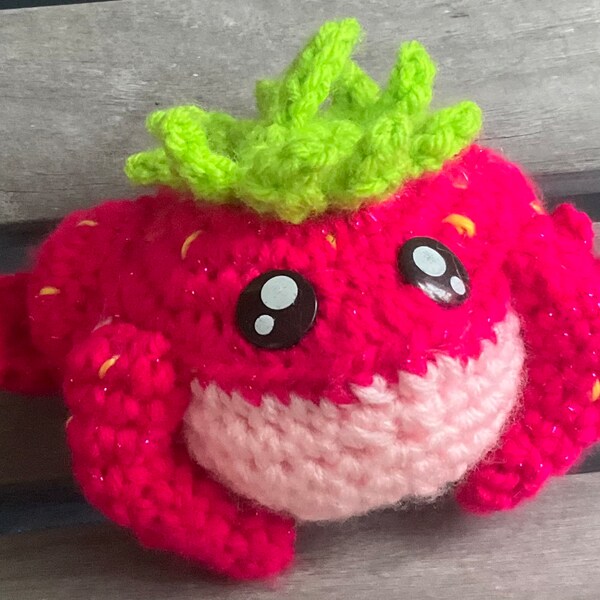 Crochet Strawberry Frog Pattern PDF Only English Amigurumi Pattern Frog ...