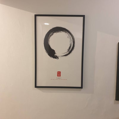 Enso Zen Wall Art, Enso Circle Poster, Enso Circle, Zen Home Decor, Zen Abstract Wall Art ...