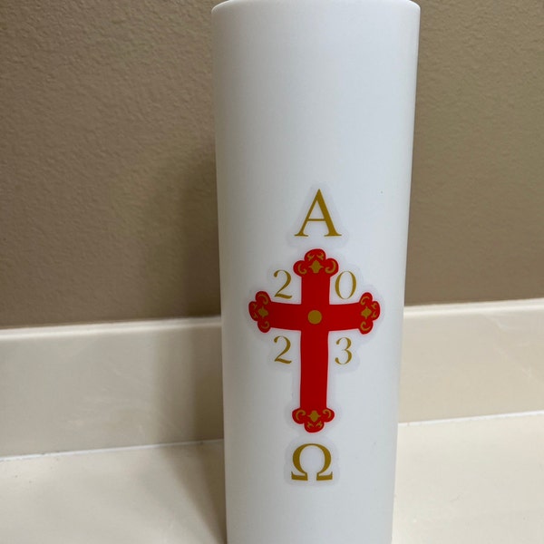 2025 Easter Paschal Candle Vinyl Sticker - Etsy