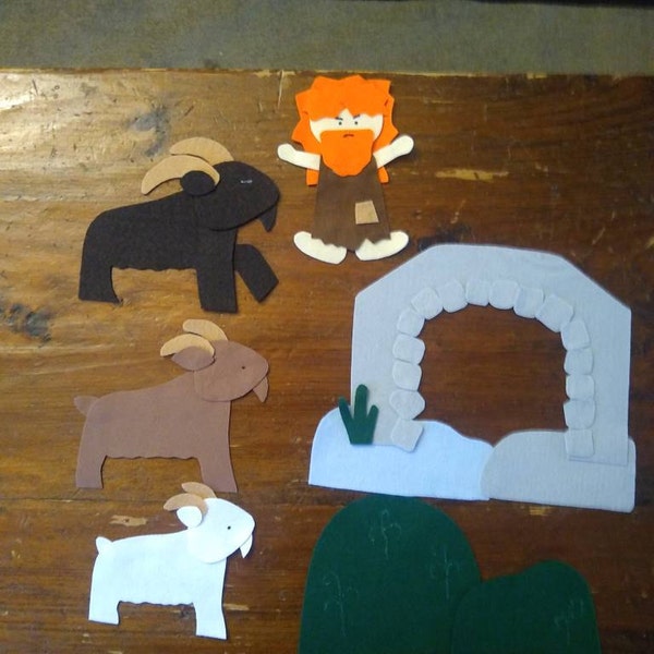 Five Little Elves Jumping on a Sleigh Felt Set Christmas Felt Stories ...