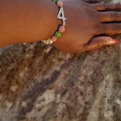 Zeta Phi Beta Blue and White Line Number Bracelet - Etsy