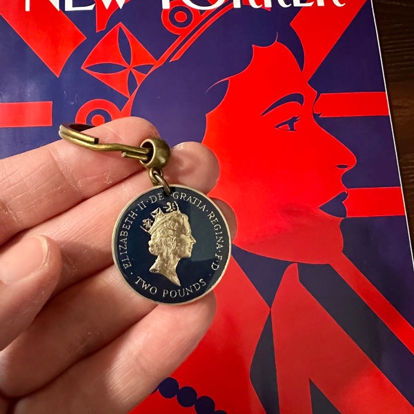 Lucky Silver Sixpence Keyring / Old Irish Coin / Greyhound & Harp /1928 ...