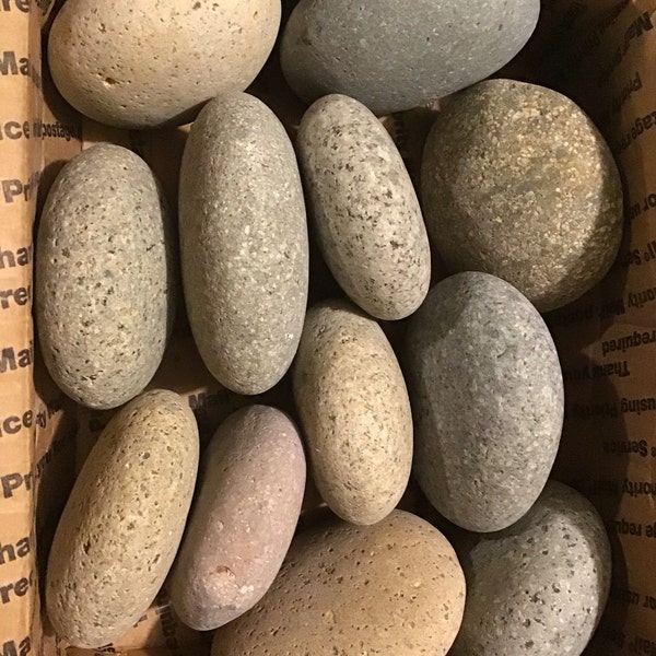 Oval Beach Rocks: Natural Mandala Painting Stones - Etsy