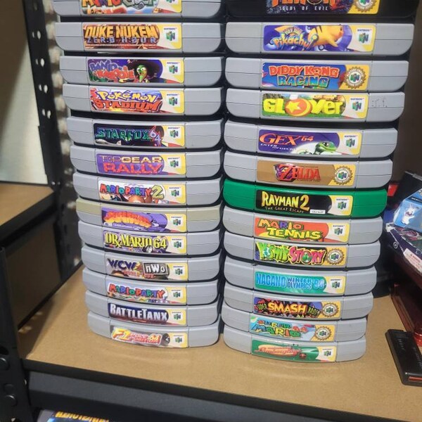 Atari Jaguar Sticker End Labels Set (for All 185 Custom Cartridge Game ...