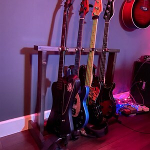 Leather & Wood Upright Custom Guitar Rack Guitar Stand - Etsy