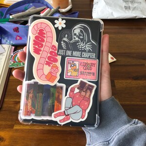 Hand Necklace Sticker Kindle Sticker Bookish Sticker - Etsy