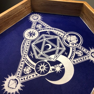 D20 SVG, Crescent Moon Svg, RPG Celestial Magic Circle, Polyhedral Dice ...